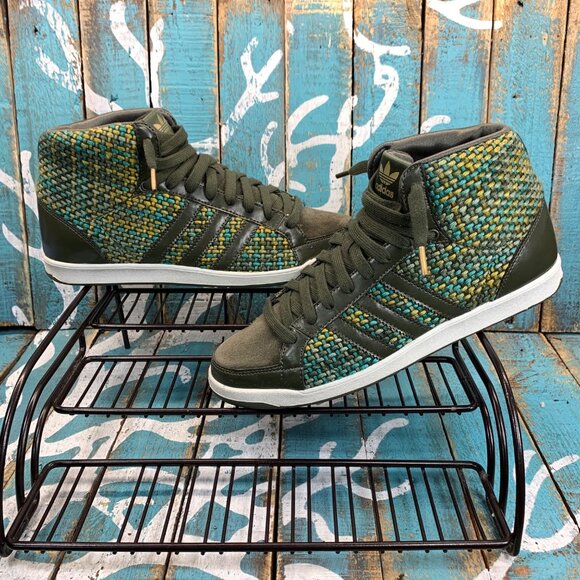 adidas | Shoes | Rare Adidas Originals 209 Adi Hoop Green Tweedsuede ...
